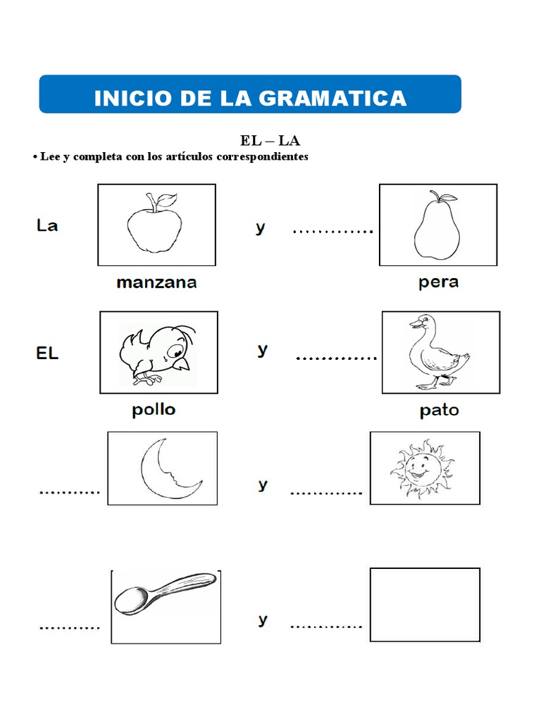 Inicio de La Gramatica para Ninos de 5 Anos | PDF | Escritura