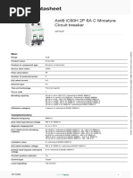 Product Datasheet: Miniature Circuit Breaker - iK60N - 1P - 6 A - C ...