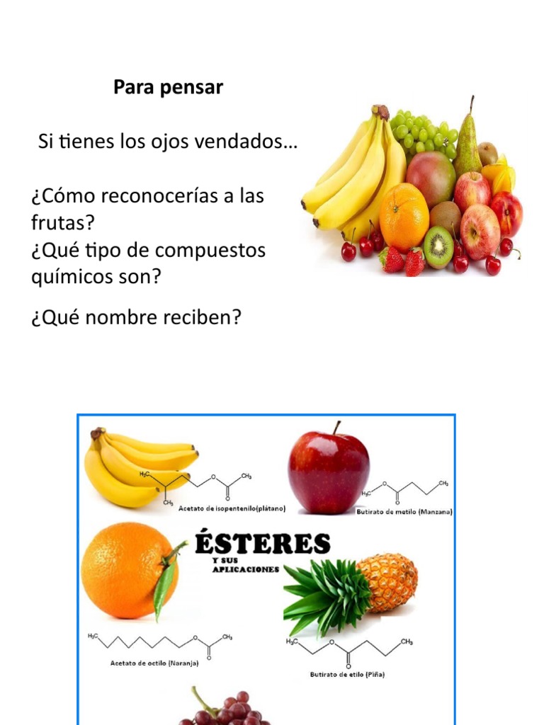 ÉSTERES | PDF | Ester | Ácido carboxílico