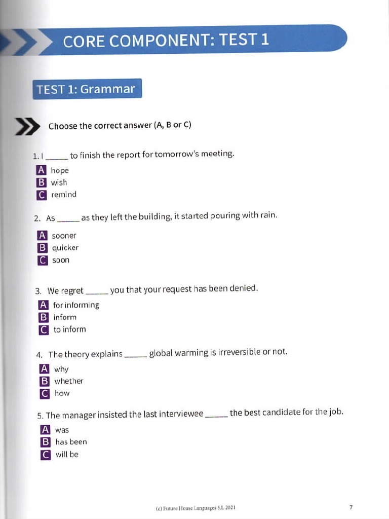 Aptis Advanced 7 | PDF