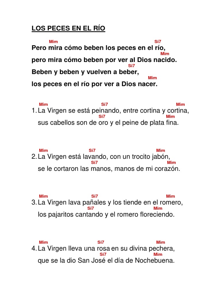 Navidad Los Peces en El Rc3ado Acordes | PDF