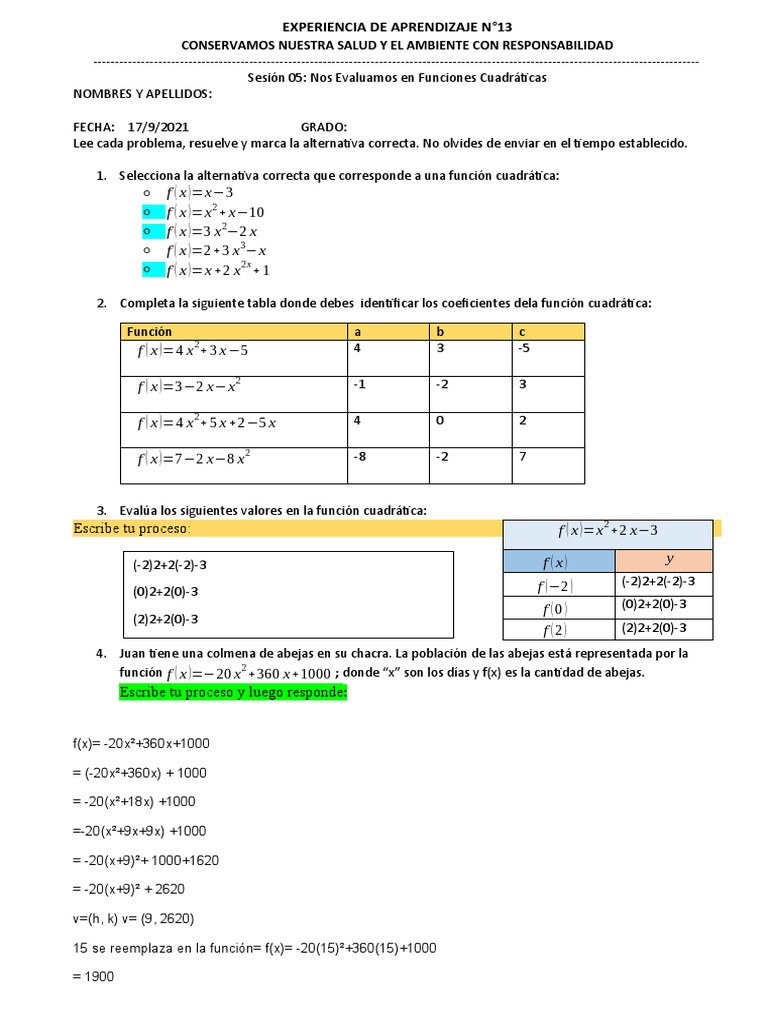 Sesión 05 Algebra III Bimestre | PDF | Álgebra | Matemáticas