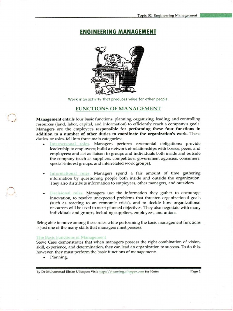 Engineering Management | PDF