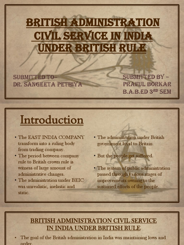 British Administration by Praful Borkar | PDF | Civil Service | Test ...