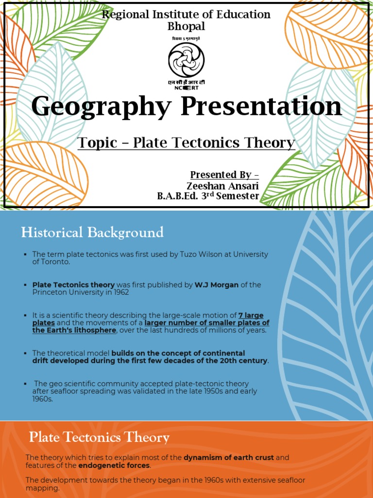 Plate Tectonics by Zeeshan Ansari | PDF | Plate Tectonics | Earth Sciences