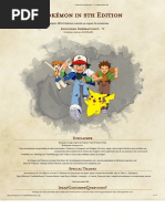 Pokémon para Anime RPG | PDF | Pokémon | Jogos de RPG