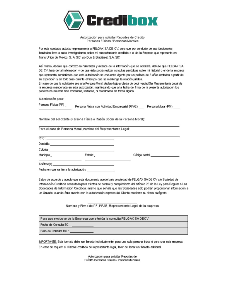 Formato para Consulta de Buro | PDF | Business | Justicia