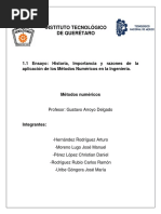 Aplicaciones e Importancia de Métodos Numéricos | PDF | Análisis numérico | Simulación
