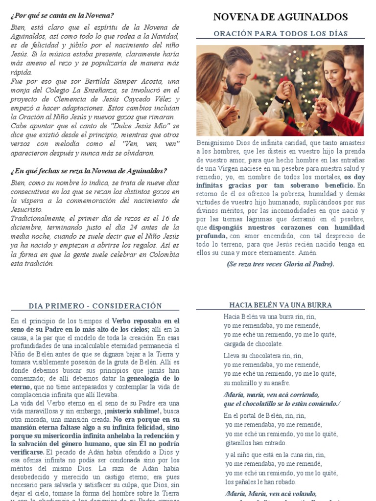 Novena de Navidad para Imprimir | PDF | María, madre de Jesús | Creencia religiosa y doctrina