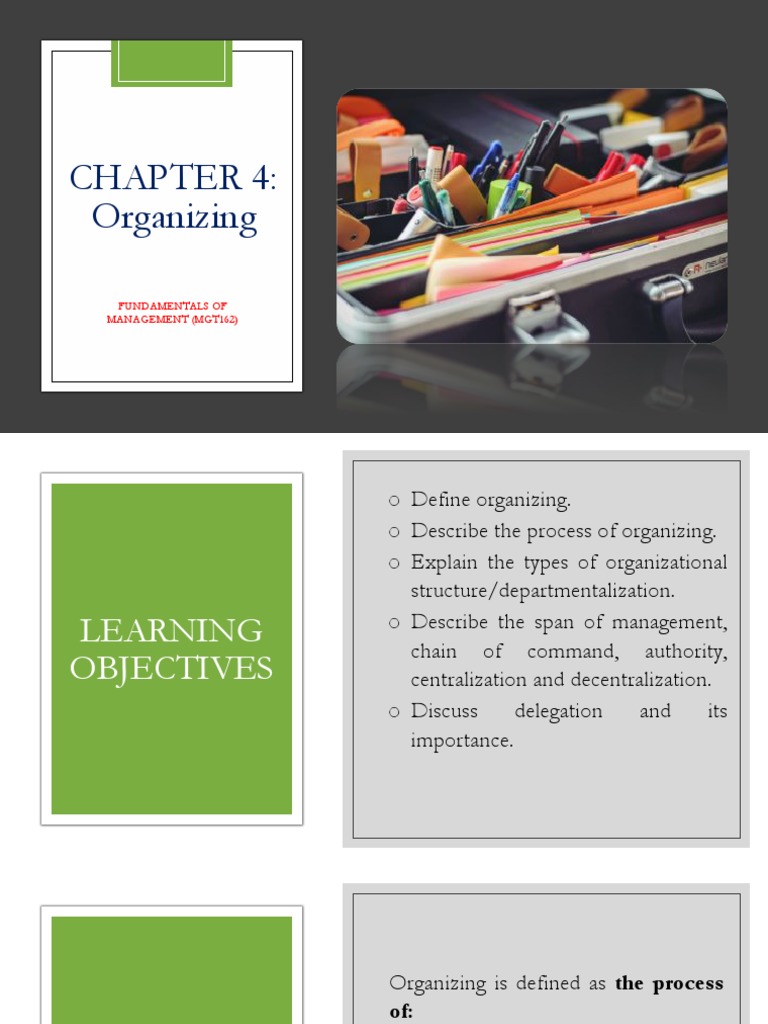 MGT 162 Notes Chapter 4 | PDF | Organizational Structure | Cognition