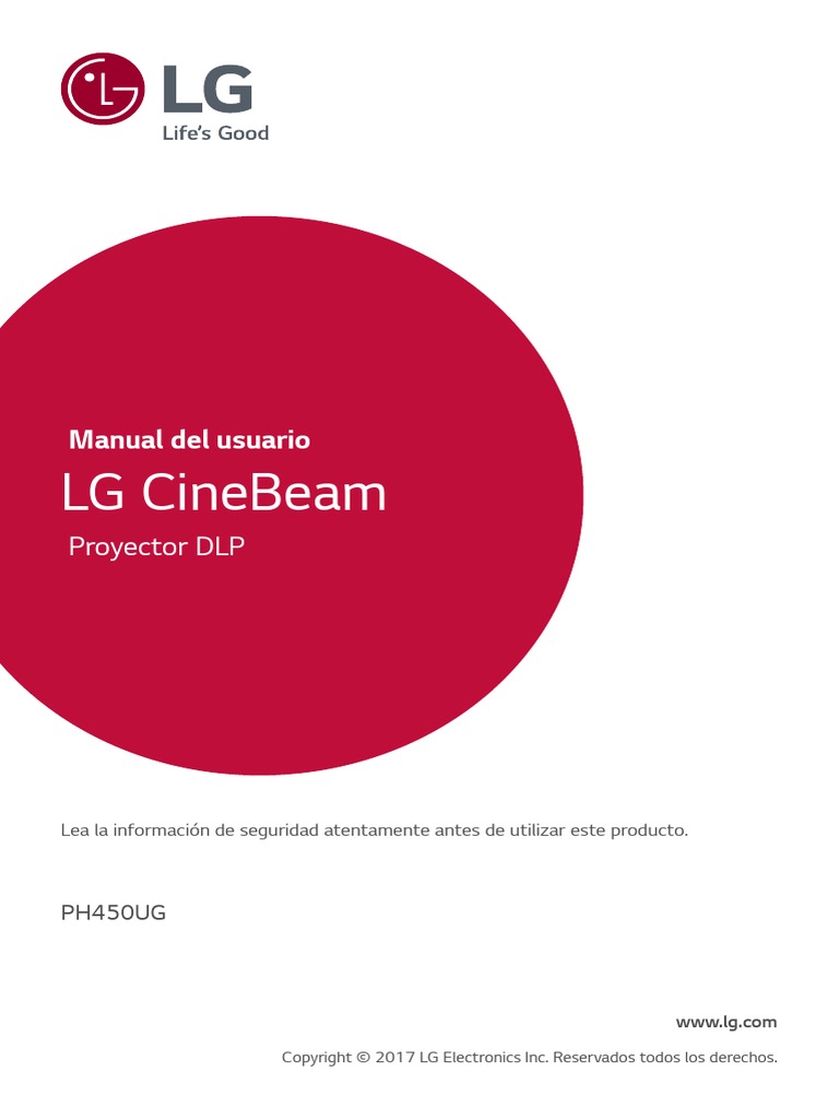 LG Cinebeam: Manual Del Usuario | PDF | Enchufes y tomas de corriente alterna | Hdmi