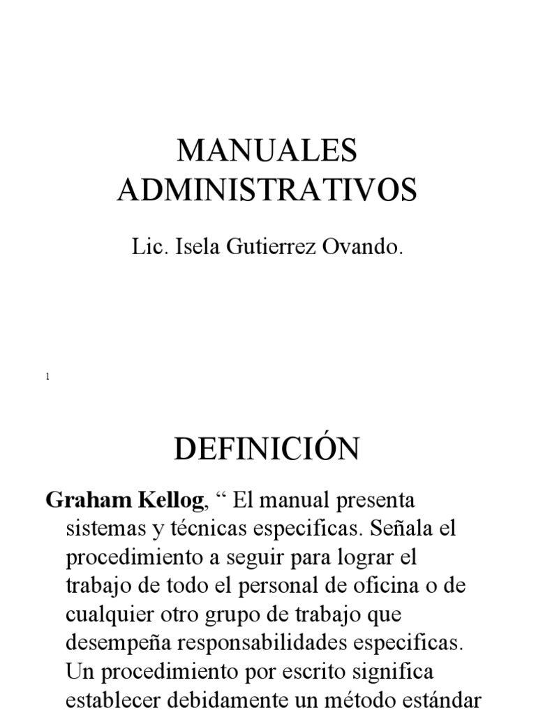 Manuales Administrativos | PDF | Planificación