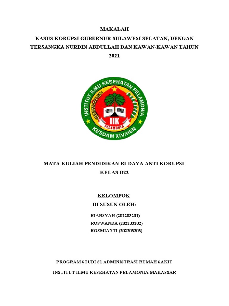 Makalah Kasus Korupsi | PDF