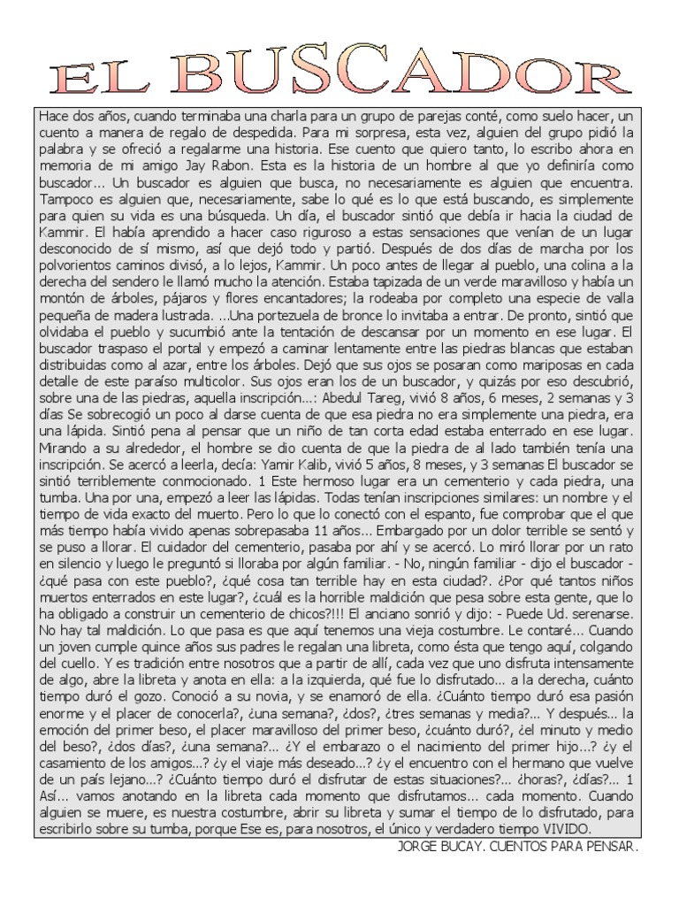 El Buscador Jorge Bucay | PDF