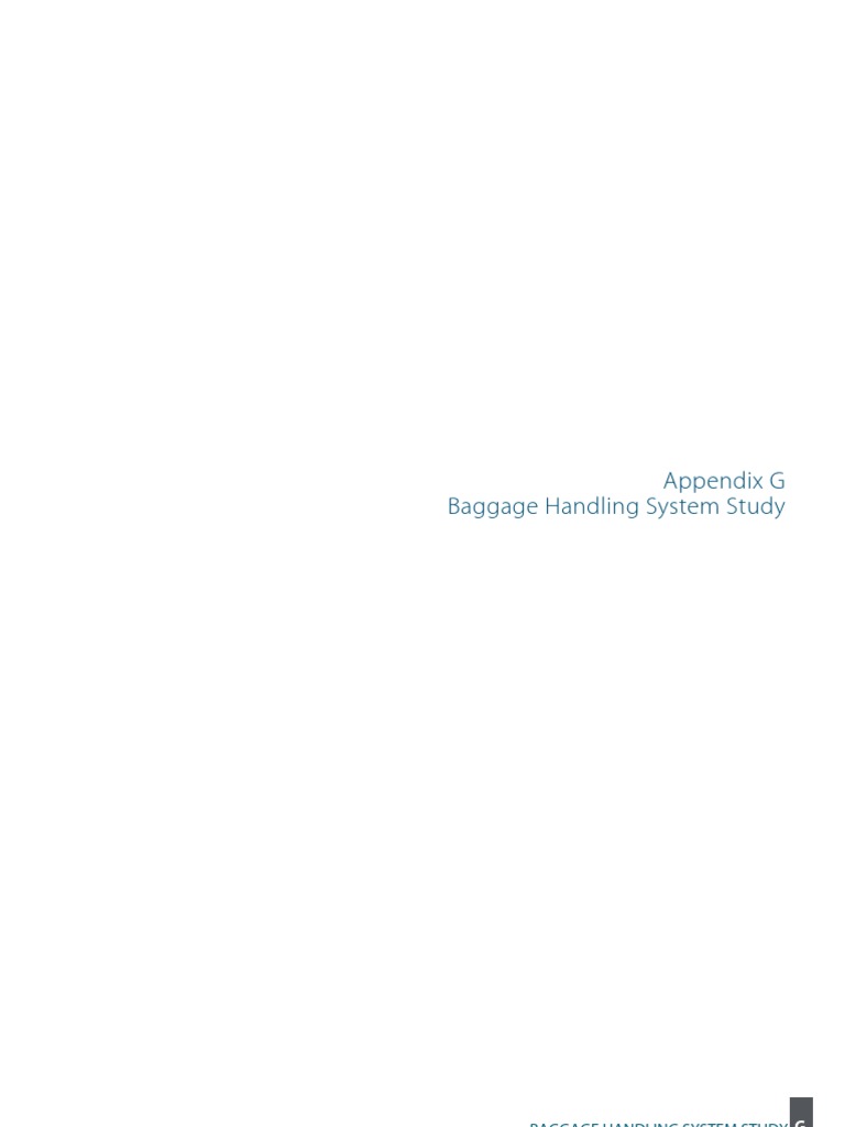 Appendix - G - BHS AEROPUERTO DE SAN FRANCISCO | PDF | San Francisco International Airport | Baggage