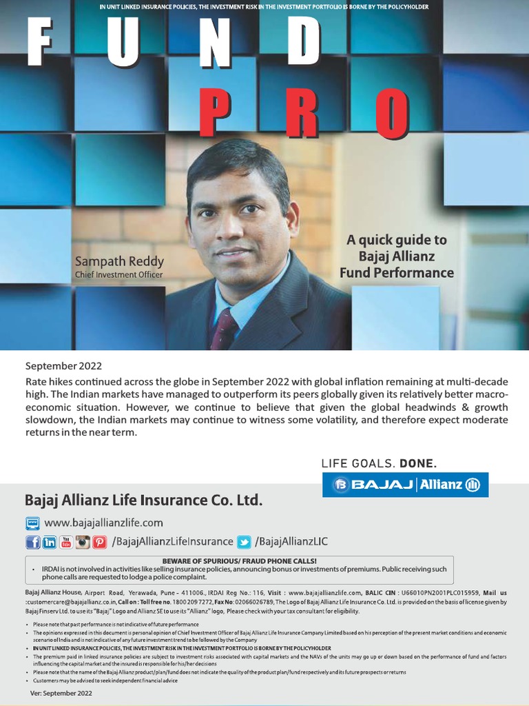 Bajaj Allianz Fund Factsheet | PDF | Investment Fund | Exchange Traded Fund