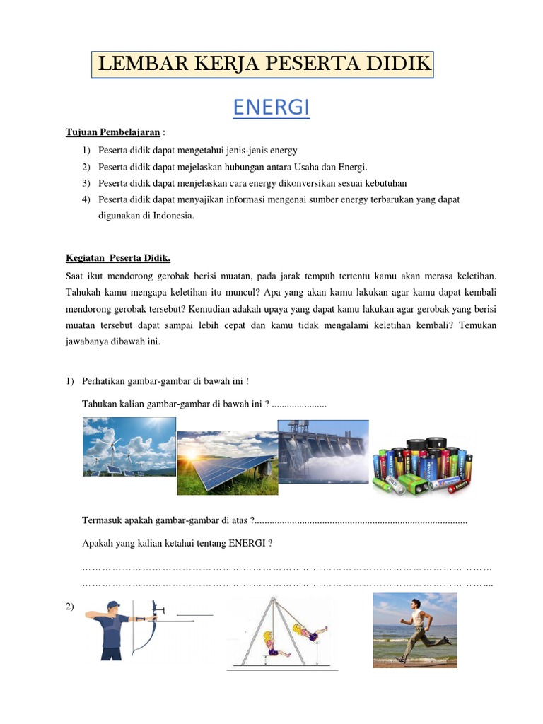 LKPD Energi | PDF