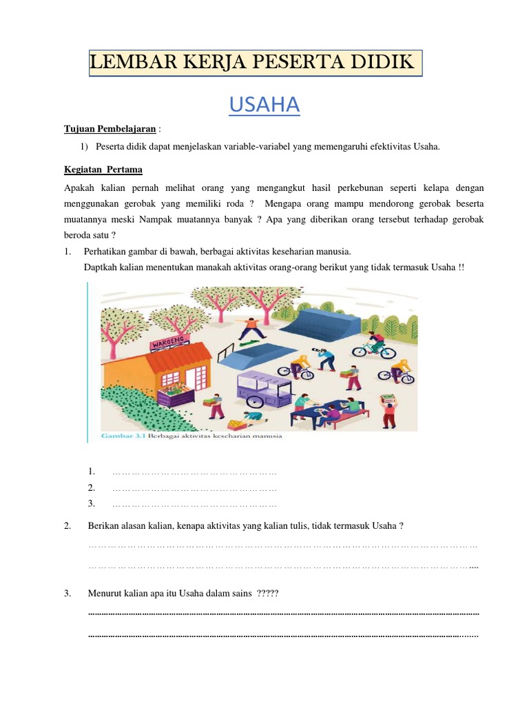 LKPD Usaha | PDF