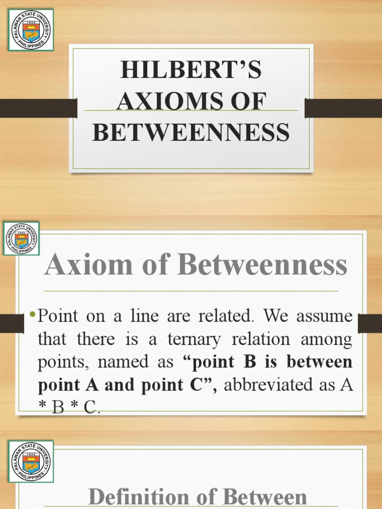 Group 2 - Axioms of Betweeness (Bsed - Math 2) - Math 10 | PDF | Line ...