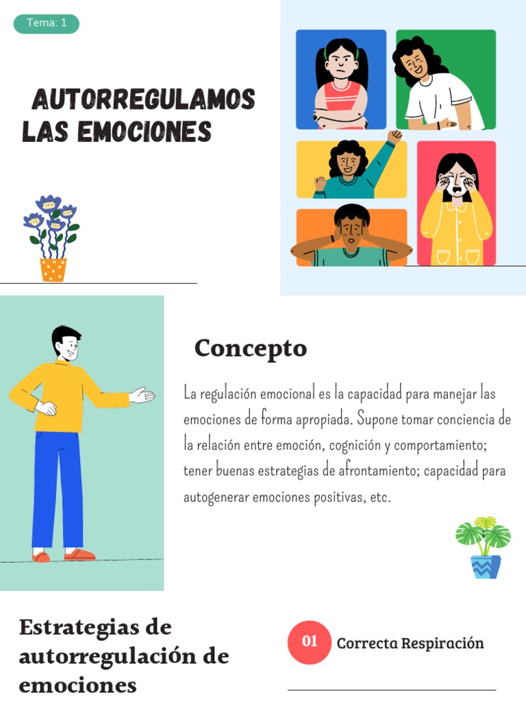 Regulación Emocional Pdf Las Emociones Pensamiento