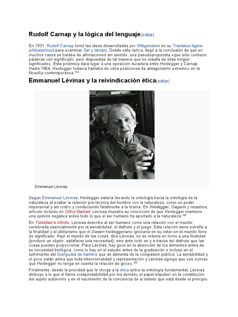 Rudolf Carnap y La Lógica Del Lenguaje (Editar) | PDF | Martin ...
