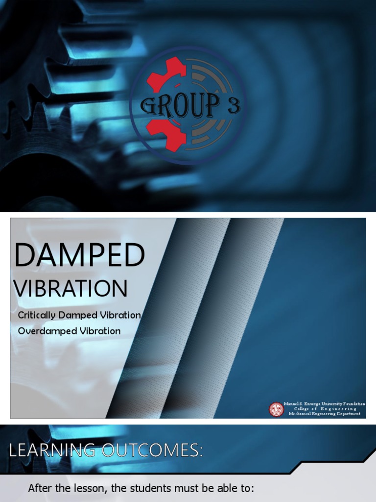Damped Vibration | PDF | Damping | Oscillation