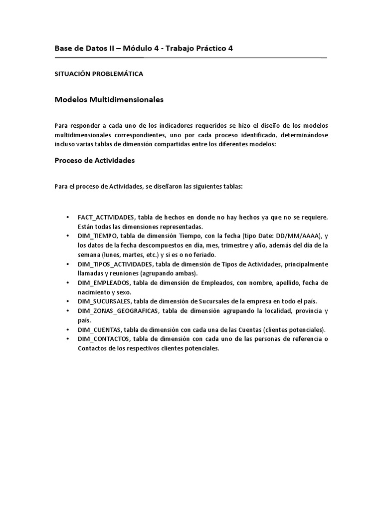 Base de Datos II - M4 - TP4 | PDF | Recuperación de información | Tecnologías de la información
