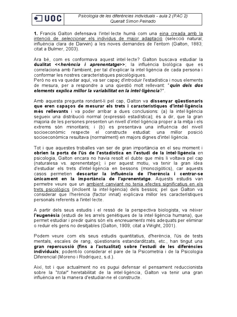 Pac 2. Diferències | PDF