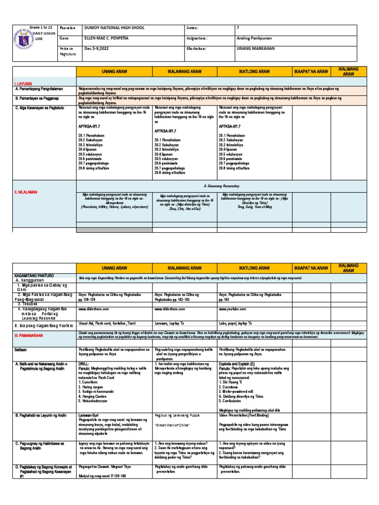DLL-ARAL - PAN7 Week 4 | PDF