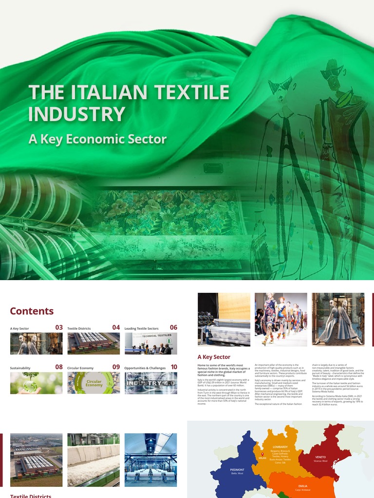 The Italian Textile Industry | PDF | Textiles | Clothing Industry
