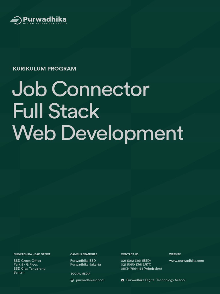 Curriculum-Job Connector Full Stack Web Development | PDF