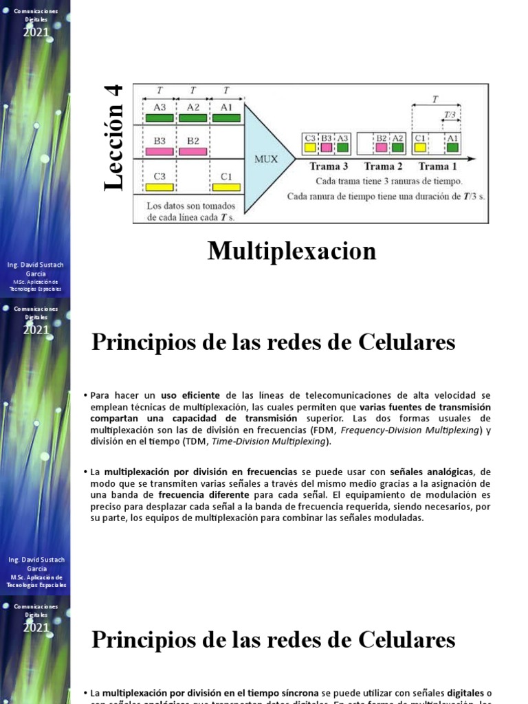Unidad 3 - Multiplexación | PDF | Modulación | Ingeniería Electrónica