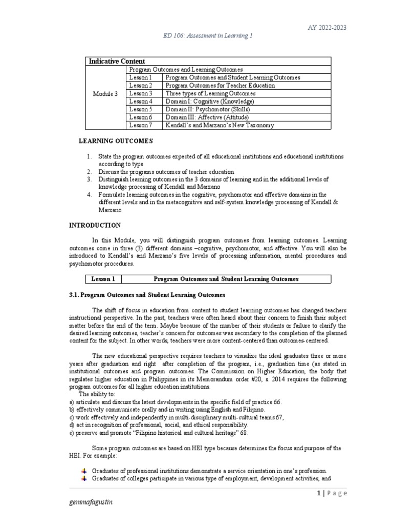 Module 3 | Download Free PDF | Learning | Psychological Concepts