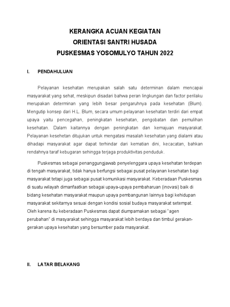 Kak Santri Husada | PDF