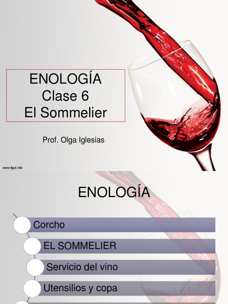 Clase 6 Sommelier | PDF | Vino | Uva