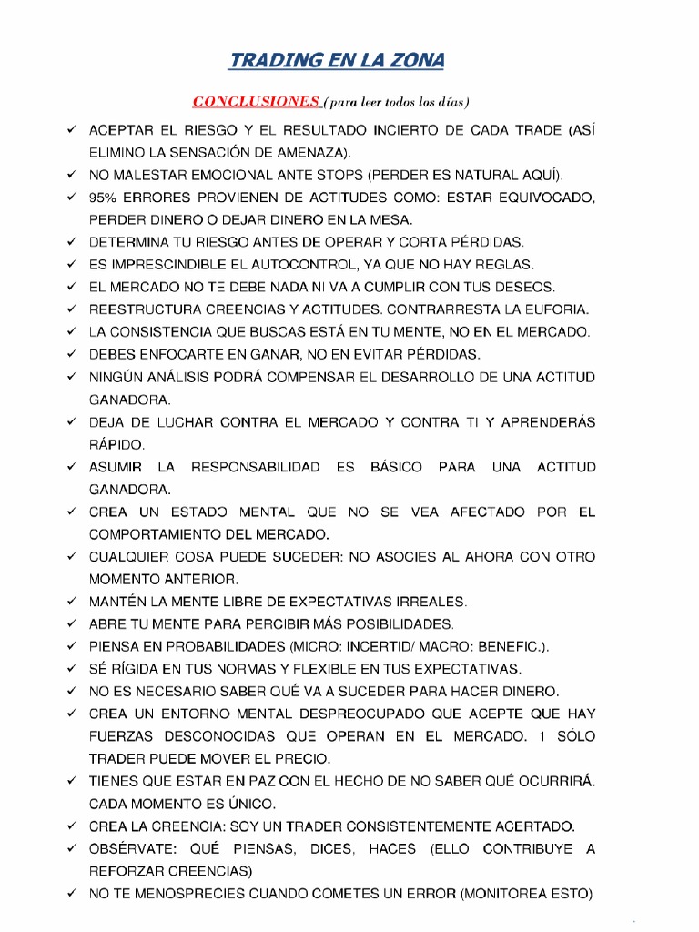 Trading En La Zona Pdf