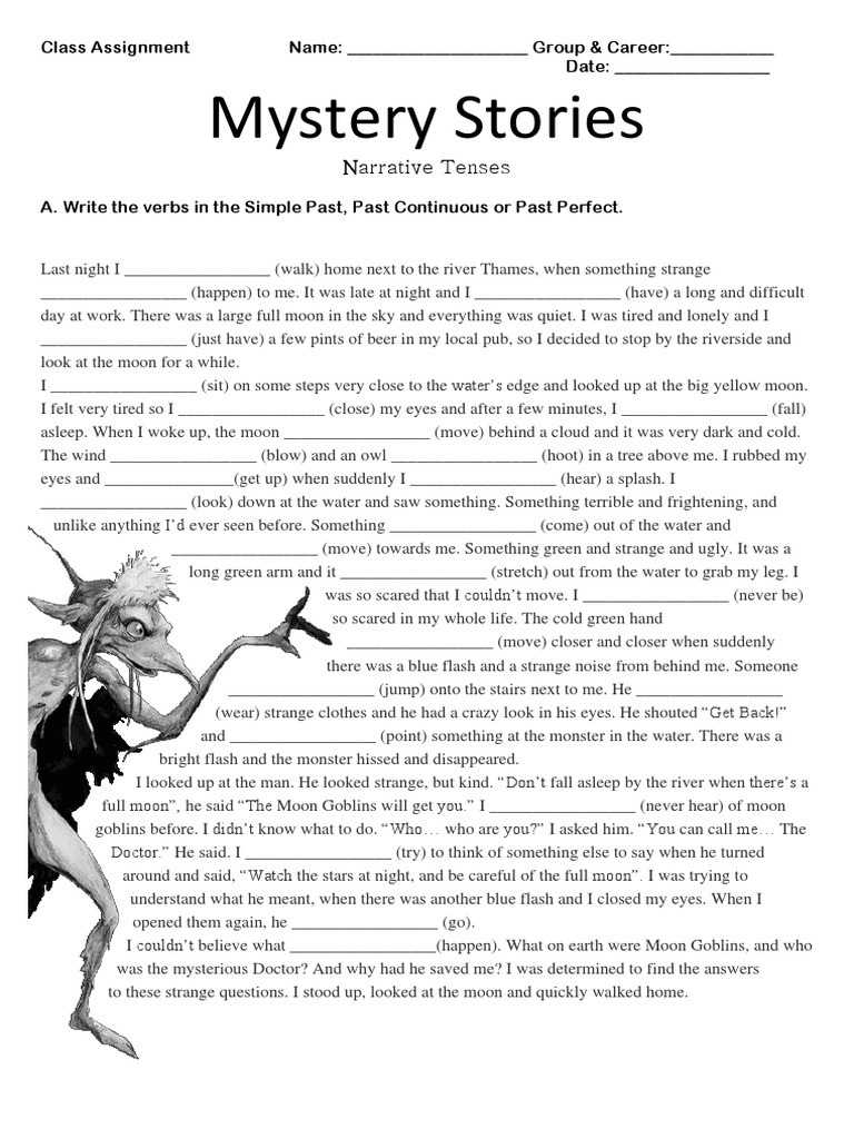 Mystery Story Narrative Tenses | PDF