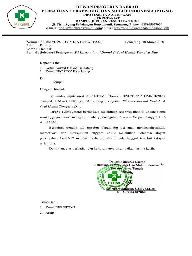 SURAT PENGANTAR SELEBRASI OIHA R | PDF