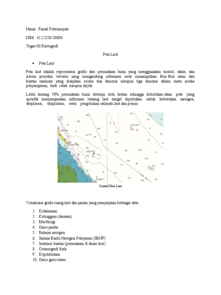 Contoh Peta Laut | PDF