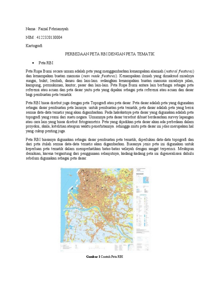 Gambar 1 Contoh Peta RBI | PDF