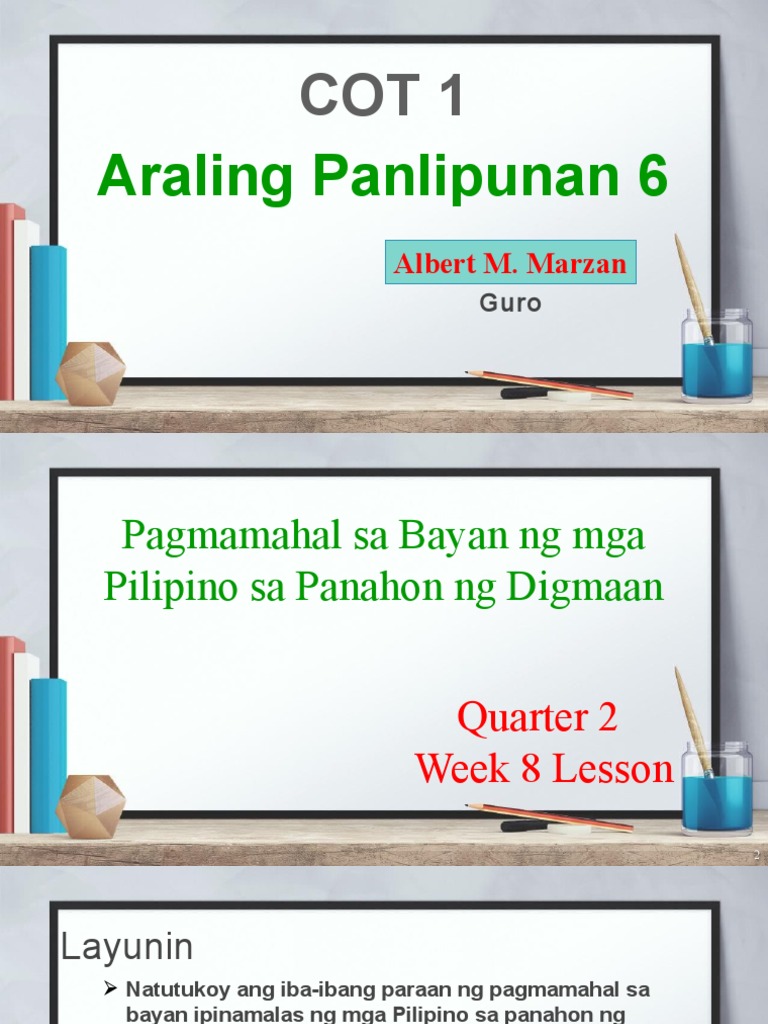 COT 1 in AralPan 6 Final | PDF