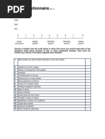 Worry Domains Questionnaire | PDF | Psychometrics | Psychological Testing
