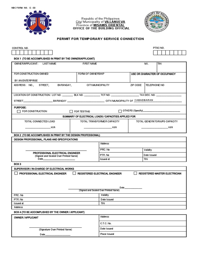 Temporary Service Connection Front | PDF | Electrical Engineering ...