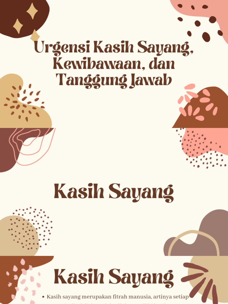 Urgensi Kasih Sayang, Kewibawaan, Dan Tanggung Jawab Pendidikan | PDF