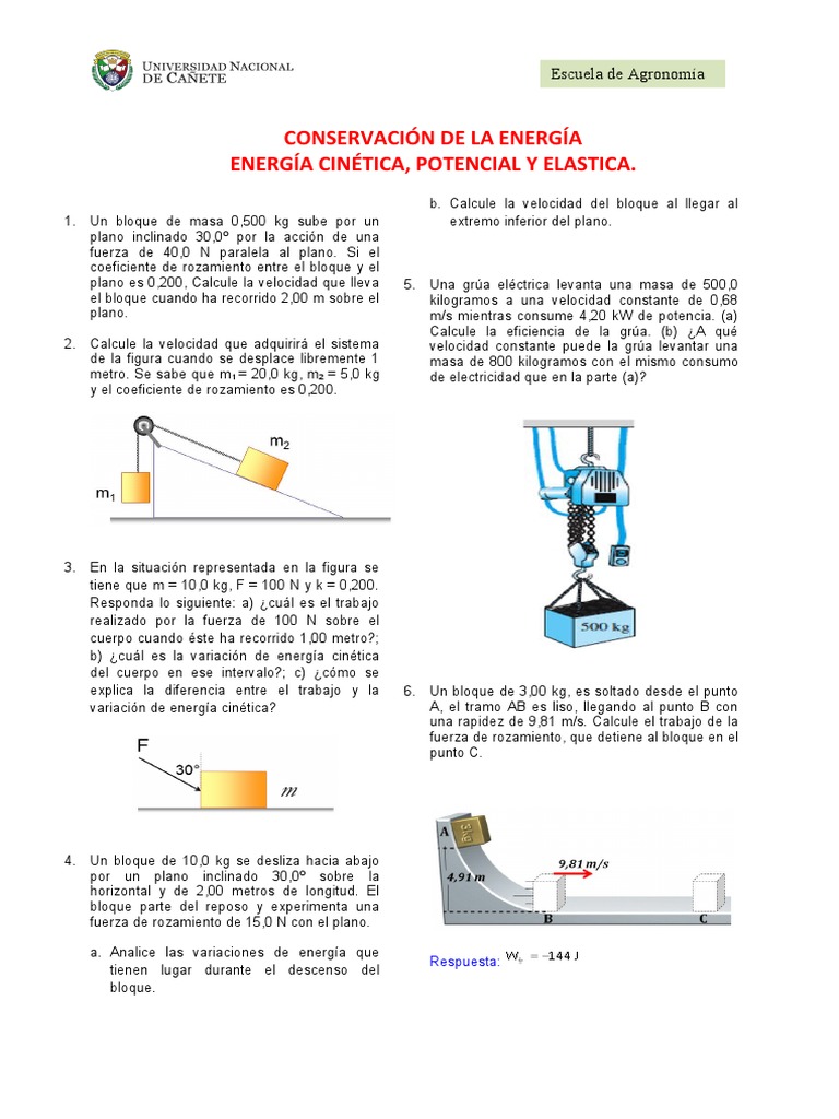 HT - 13.conservación de Energia. Energía, Cinética, Potencial y ...