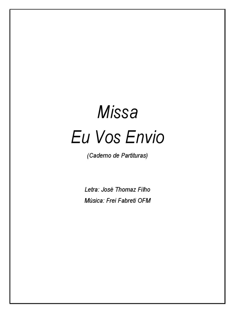 Missa Eu Vos Envio | PDF