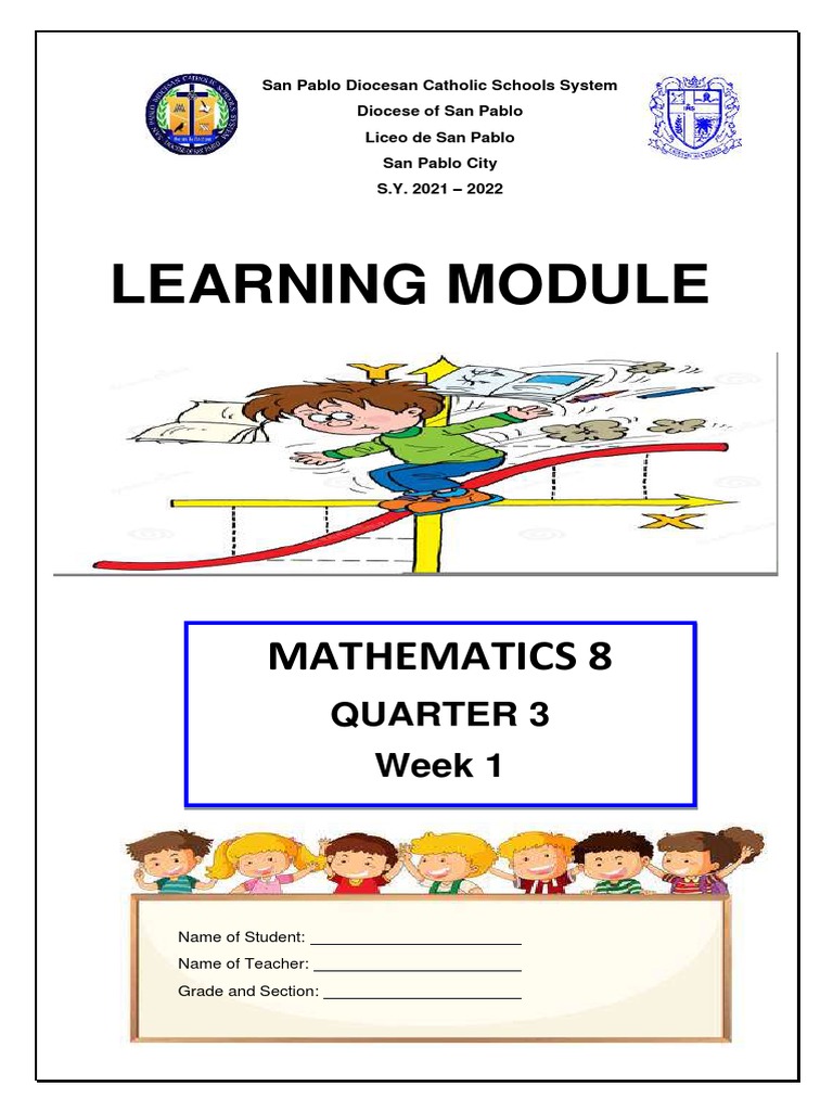 LM-MATH8-Q3-W1 Lesson | PDF | Inductive Reasoning | Reason
