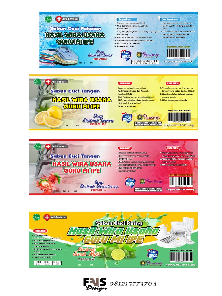 Desain Label Botol Fix Avifahhhh | PDF