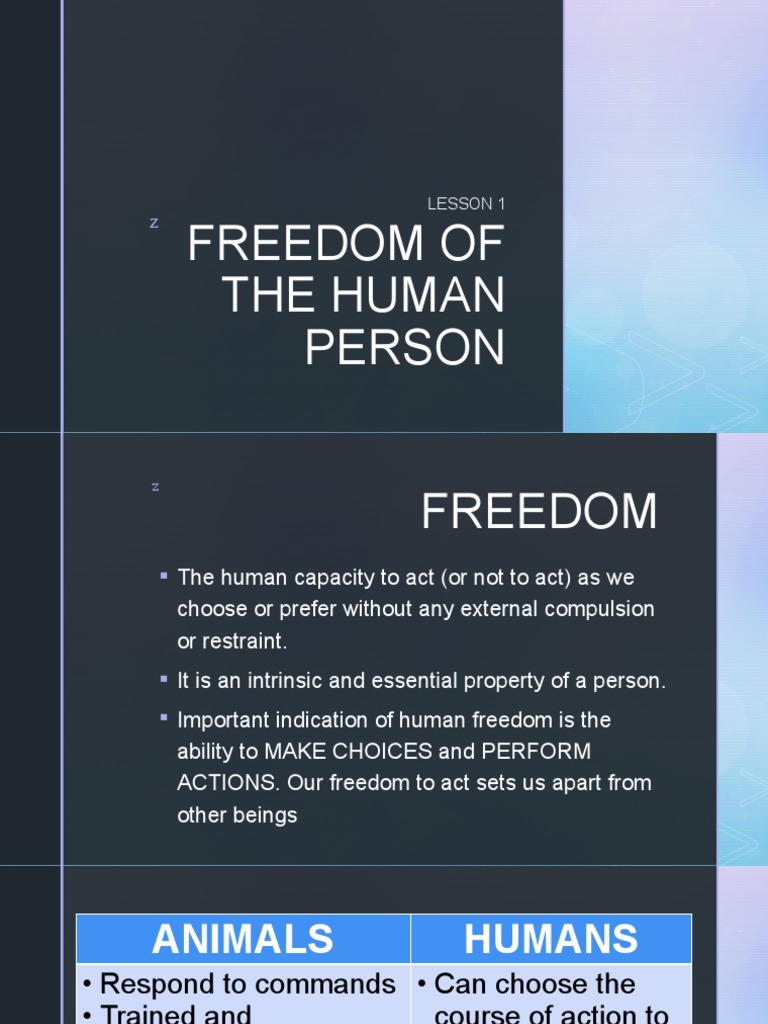 Understanding Human Freedom Concepts | PDF | Free Will | Existentialism