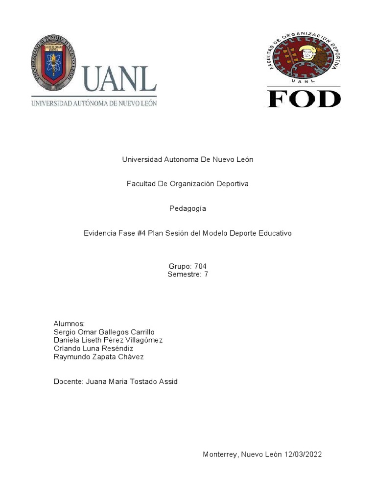 Fase 5 - Plan Clase Modelo Cooperativo | PDF